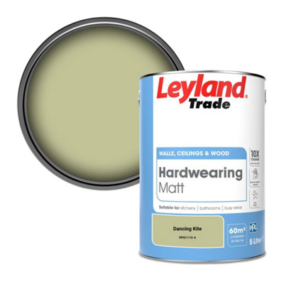 Leyland Trade Hardwearing Matt Emulsion Paint Dancing Kite (PPG1119-4) 5L