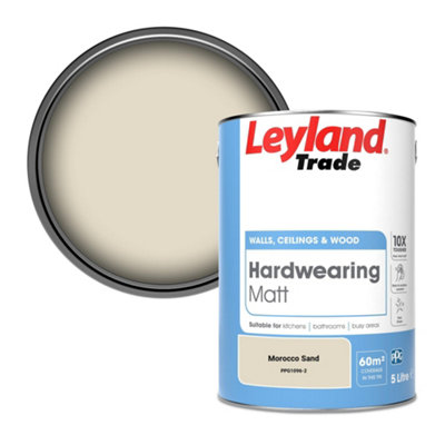 Leyland Trade Hardwearing Matt Emulsion Paint Morocco Sand (PPG1096-2) 5L