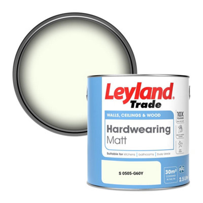 Leyland Trade Hardwearing Matt Emulsion Paint (S 0505-G60Y) 2.5L