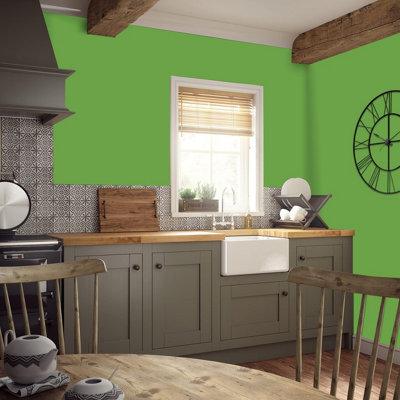 Leyland Trade Hardwearing Matt Emulsion Paint Yellow Green (RAL 6018) 2.5L