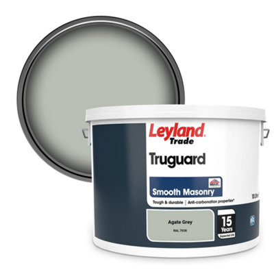 Leyland Trade Truguard Smooth Masonry Paint Agate Grey (RAL 7038) 10L