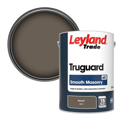 Leyland Trade Truguard Smooth Masonry Paint Beaver (08B25) 5L