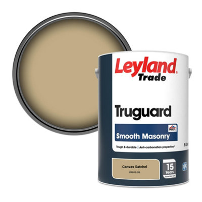 LEYLAND TRADE TRUGUARD SMOOTH MASONRY PAINT CANVAS SATCHEL (PPG12-20) 5L