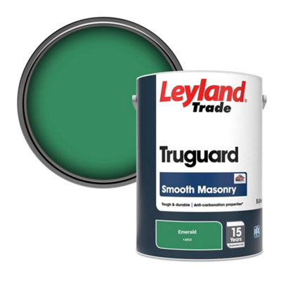 Leyland Trade Truguard Smooth Masonry Paint Emerald (14E53) 5L