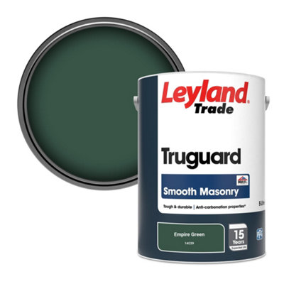 LEYLAND TRADE TRUGUARD SMOOTH MASONRY PAINT EMPIRE GREEN (14C39) 5L