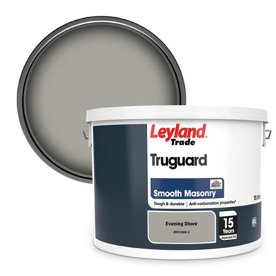 Leyland Trade Truguard Smooth Masonry Paint Evening Shore (PPG1008-3) 10L