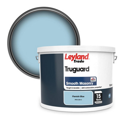 Leyland Trade Truguard Smooth Masonry Paint Flemish Blue (PPG1238-3) 10L
