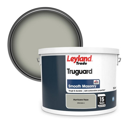 Leyland Trade Truguard Smooth Masonry Paint Hurricane Haze (PPG1032-2) 10L