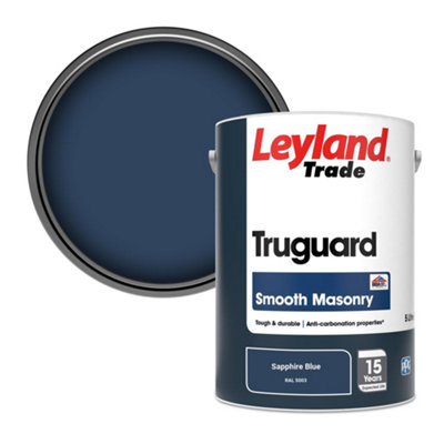 Leyland Trade Truguard Smooth Masonry Paint Sapphire Blue (RAL 5003) 5L