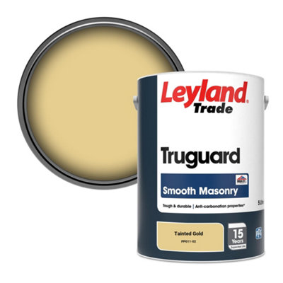 Leyland Trade Truguard Smooth Masonry Paint Tainted Gold (PPG11-02) 5L
