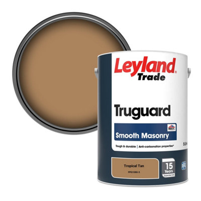 Leyland Trade Truguard Smooth Masonry Paint Tropical Tan (PPG1080-5) 5L