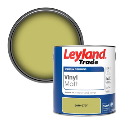 Leyland Trade Vinyl Matt Walls & Ceilings Emulsion Paint (2040-G70Y) 2.5L