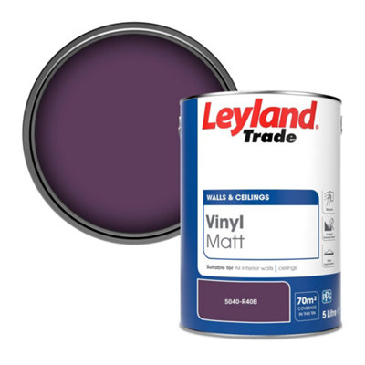 Leyland Trade Vinyl Matt Walls & Ceilings Emulsion Paint (5040-R40B) 5L