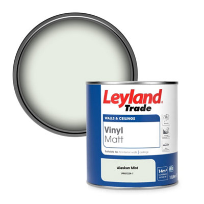 Leyland Trade Vinyl Matt Walls & Ceilings Emulsion Paint Alaskan Mist ...