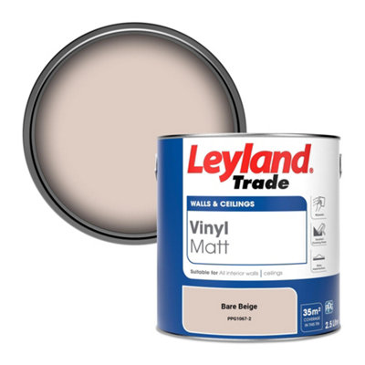 Leyland Trade Vinyl Matt Walls & Ceilings Emulsion Paint Bare Beige ...