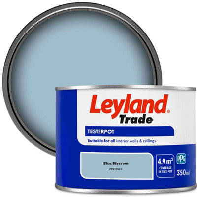 Leyland Trade Vinyl Matt Walls & Ceilings Emulsion Paint Blue Blossom ...