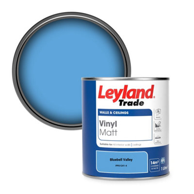 Leyland Trade Vinyl Matt Walls & Ceilings Emulsion Paint Bluebell ...