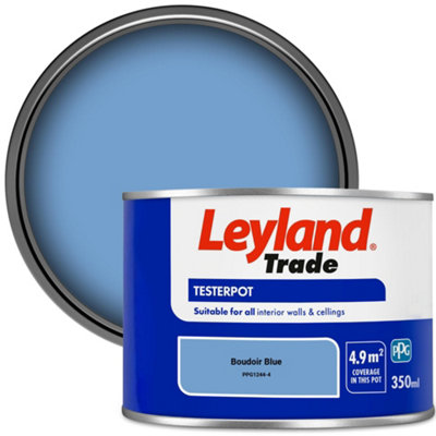 Leyland Trade Vinyl Matt Walls & Ceilings Emulsion Paint Boudoir Blue ...
