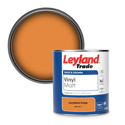 Leyland Trade Vinyl Matt Walls & Ceilings Emulsion Paint Carmelized ...