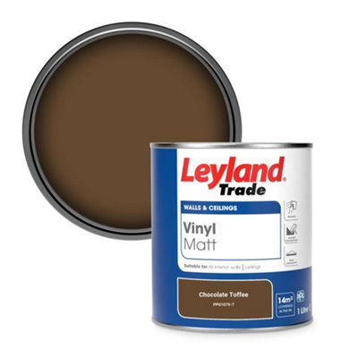 Leyland Trade Vinyl Matt Walls & Ceilings Emulsion Paint Chocolate ...