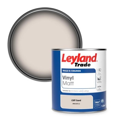 Leyland Trade Vinyl Matt Walls & Ceilings Emulsion Paint Cliff Sand ...