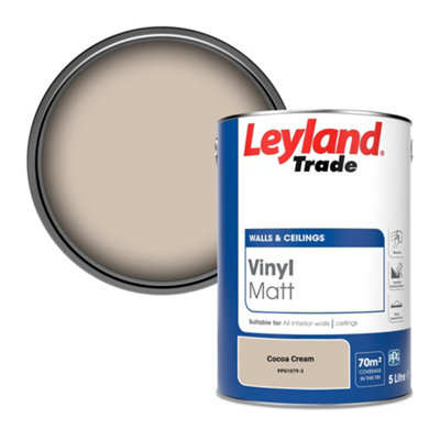 Leyland Trade Vinyl Matt Walls & Ceilings Emulsion Paint Cocoa Cream ...