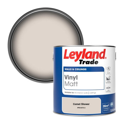 Leyland Trade Vinyl Matt Walls & Ceilings Emulsion Paint Comet Shower ...
