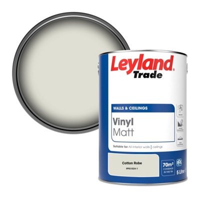 Leyland Trade Vinyl Matt Walls & Ceilings Emulsion Paint Cotton Robe ...