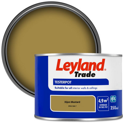 Leyland Trade Vinyl Matt Walls & Ceilings Emulsion Paint Dijon Mustard ...