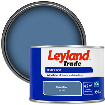 Leyland Trade Vinyl Matt Walls & Ceilings Emulsion Paint Distant Blue ...
