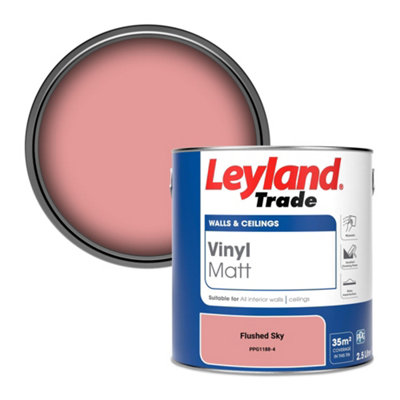 Leyland Trade Vinyl Matt Walls & Ceilings Emulsion Paint Flushed Sky ...