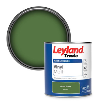 Leyland Trade Vinyl Matt Walls & Ceilings Emulsion Paint Grass Green ...
