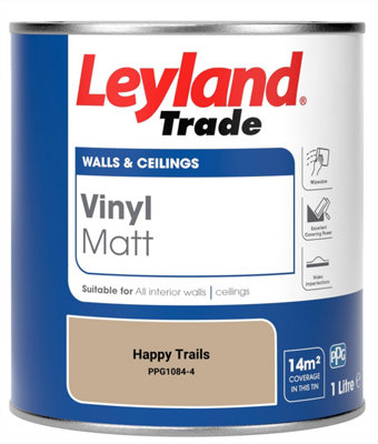 LEYLAND TRADE VINYL MATT WALLS & CEILINGS EMULSION PAINT HAPPY TRAILS ...