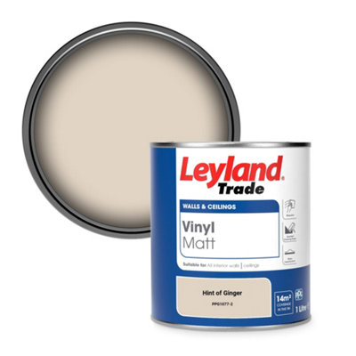 Leyland Trade Vinyl Matt Walls & Ceilings Emulsion Paint Hint of Ginger ...