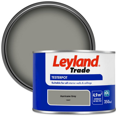 Leyland Trade Vinyl Matt Walls & Ceilings Emulsion Paint Hurricane Grey ...