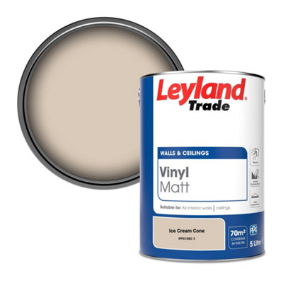 Leyland Trade Vinyl Matt Walls & Ceilings Emulsion Paint Ice Cream Cone ...