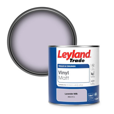 Leyland Trade Vinyl Matt Walls & Ceilings Emulsion Paint Lavender Milk ...