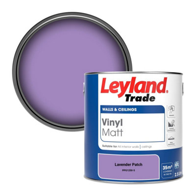 LEYLAND TRADE VINYL MATT WALLS & CEILINGS EMULSION PAINT LAVENDER PATCH ...