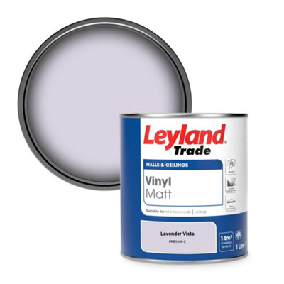 Leyland Trade Vinyl Matt Walls & Ceilings Emulsion Paint Lavender Vista ...