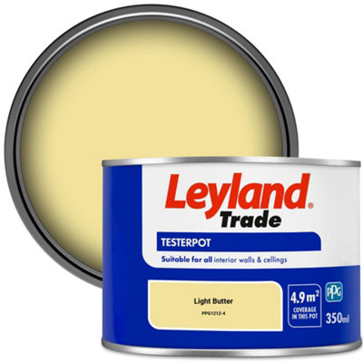 Leyland Trade Vinyl Matt Walls & Ceilings Emulsion Paint Light Butter ...