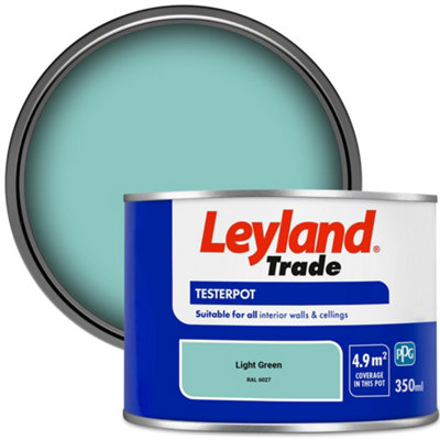 Leyland Trade Vinyl Matt Walls & Ceilings Emulsion Paint Light Green ...