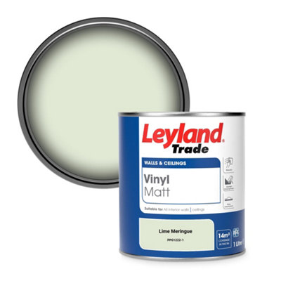 Leyland Trade Vinyl Matt Walls & Ceilings Emulsion Paint Lime Meringue ...