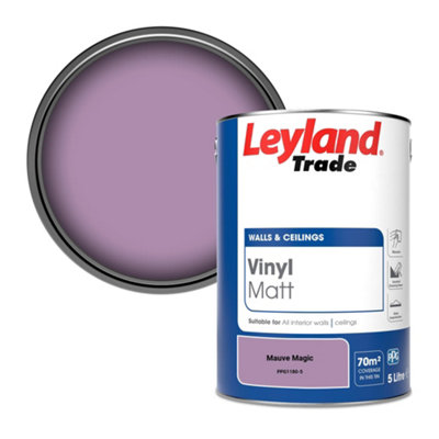 Leyland Trade Vinyl Matt Walls & Ceilings Emulsion Paint Mauve Magic ...