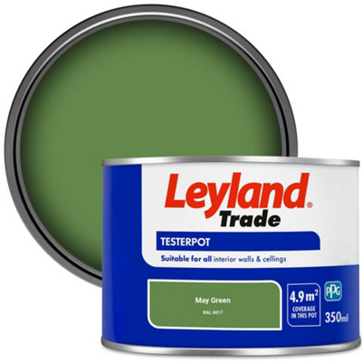 Leyland Trade Vinyl Matt Walls & Ceilings Emulsion Paint May Green (RAL ...