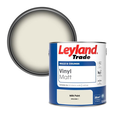 Leyland Trade Vinyl Matt Walls & Ceilings Emulsion Paint Milk Paint ...