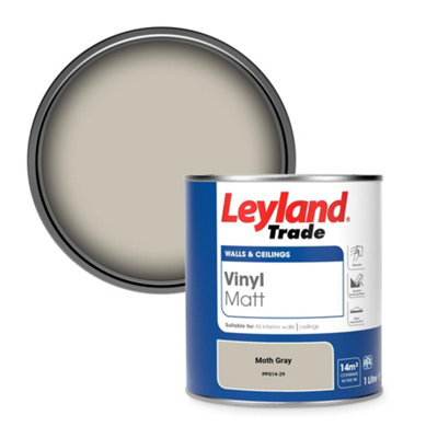 Leyland Trade Vinyl Matt Walls & Ceilings Emulsion Paint Moth Gray ...