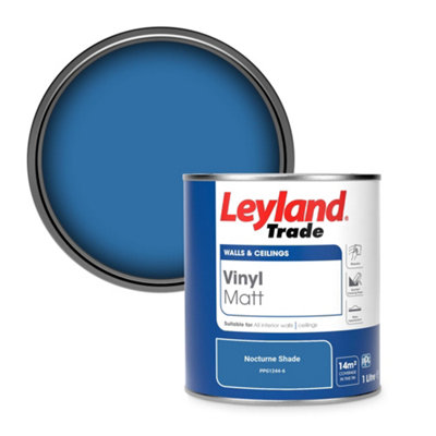 Leyland Trade Vinyl Matt Walls & Ceilings Emulsion Paint Nocturne Shade ...