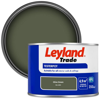 Leyland Trade Vinyl Matt Walls & Ceilings Emulsion Paint Olive Green ...