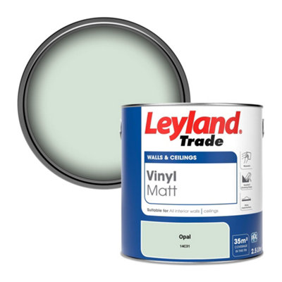 Leyland Trade Vinyl Matt Walls & Ceilings Emulsion Paint Opal (14C31) 2.5L