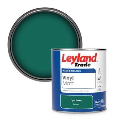 Leyland Trade Vinyl Matt Walls & Ceilings Emulsion Paint Opal Green ...